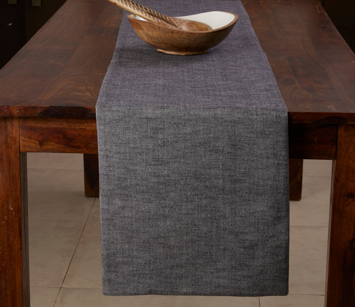 Slub Chambray - 16" X 80" Runner - 100% Cotton